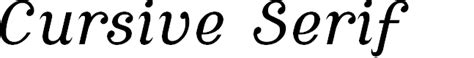 Cursive Serif Font FontSpace