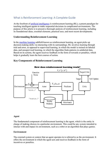 what is reinforcement learning pdf