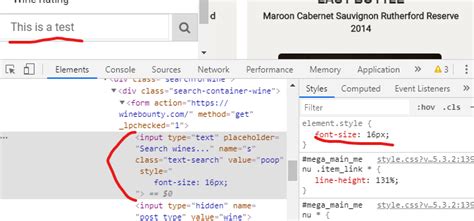 Css Cant Type In Search Box On Wordpress Mobile Nav Menu Stack