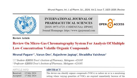 Review On Micro Gas Chromatography System For Analysis Of Multiple Low Concentration Volatile