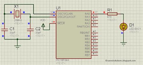 Pic16f84a Led Blinking Code Proteus Simulation Saeeds Blog