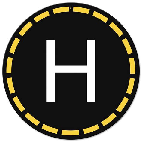 Helipad Metal Sign Aviators Attic