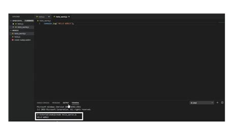 creating hello world application in node js campcodes