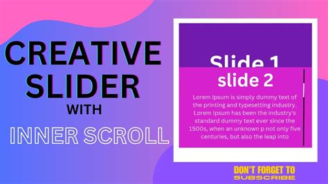 Creative Slider With Swiper Js Youtube