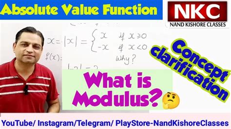 Absolute Value Function What Is Modulus Concept Clarification Youtube