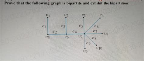 Solved Prove That The Following Graph Is Bipartite And Chegg
