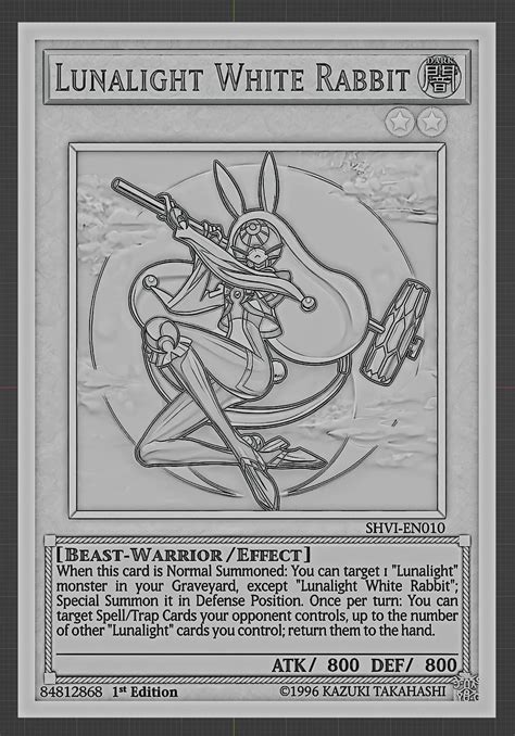 Free Other Stl Download Lunalight White Rabbit Yu Gi Oh By Wsonuchiha3d