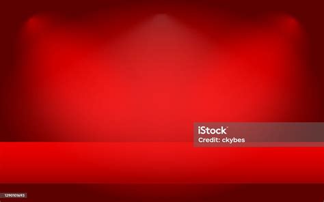 빈 빨간색 벡터 추상화는 제품 디스플레이를 위한 3d 스테이지 스튜디오 배경을 모의합니다 쇼룸 촬영 렌더링 0명에 대한 스톡 벡터 아트 및 기타 이미지 Istock