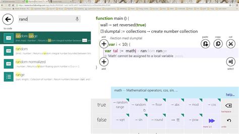Programmering 1 Algoritmer Del 1 Touchdevelop Youtube