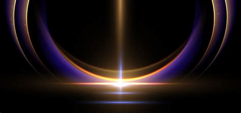 추상적이고 우아한 금색 빛나는 곡선 광선 검은 배경에 조명 효과가 반짝입니다 템플릿 프리미엄 어워드 디자인 검은색에 대한 스톡 벡터 아트 및 기타 이미지 Istock