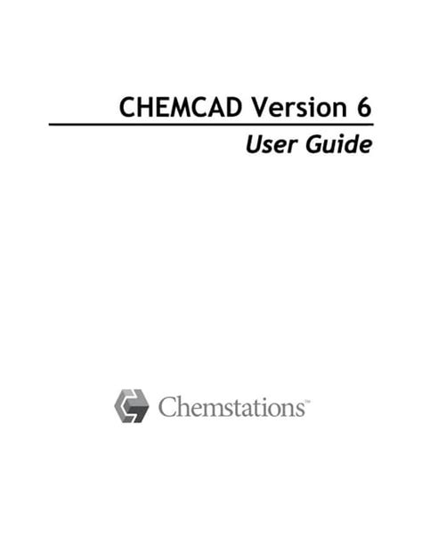 Chemcad Version 6 User Guide Pdf