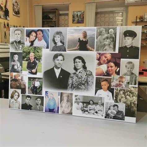 Заказать коллаж из фотографий на холсте