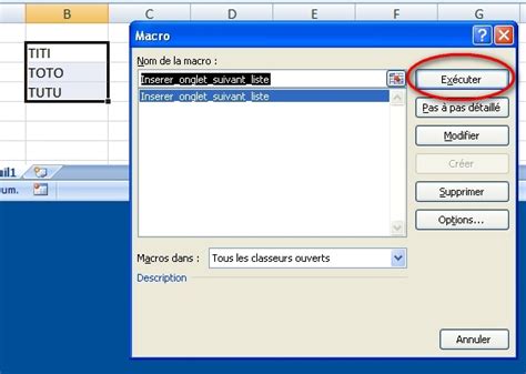 Gestion Des Onglets Dans Un Classeur Cellules Excel