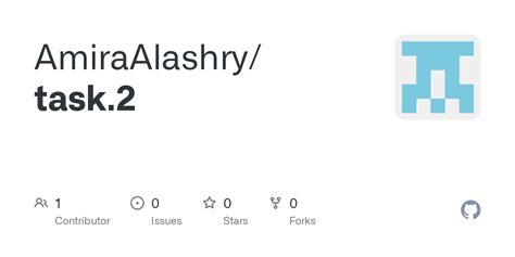 GitHub AmiraAlashry Task