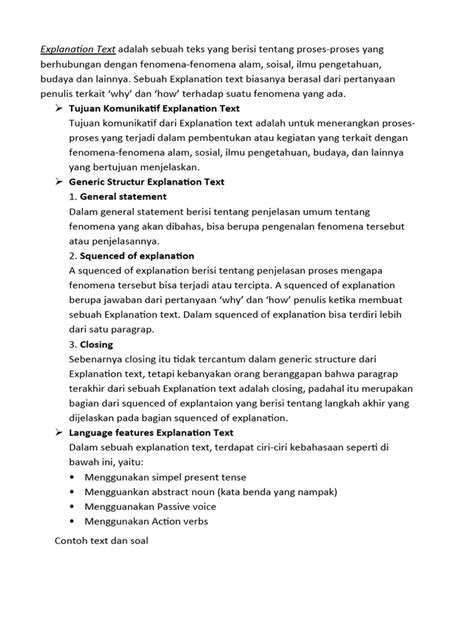 Explanation Text Pdf Paper Pulp Paper