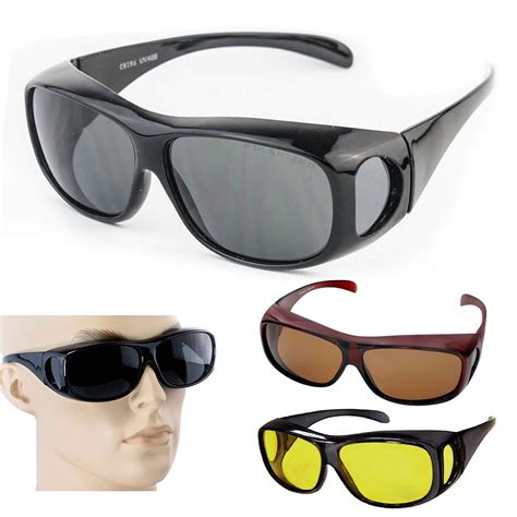 Unisex Fit Over Polarized Sunglasses Prescription Lens Eyeglasses Cover All Lenses Wear Glasses