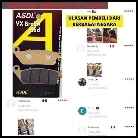 Jual Kampas Rem Honda Cb X Cb Xa Cb F Cb Fa High Quality Keramik Shopee Indonesia