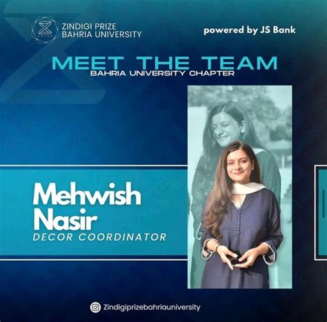 Zindigi Prize Bahria University On Linkedin Hello Everyone This Is Mehwish Nasir Decor
