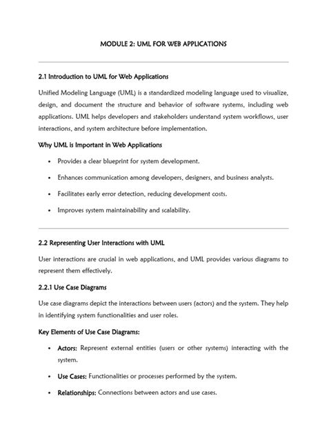 Module 2 Uml For Web Applications Pdf Use Case Unified Modeling Module 2 Uml For Web Applications Pdf Use Case Unified Modeling