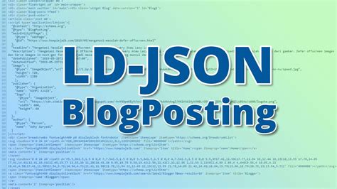 Ld Json Script Blogposting Untuk Blogger