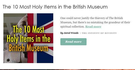 Mid City Christian 10 Most Holy Items In The British Museum