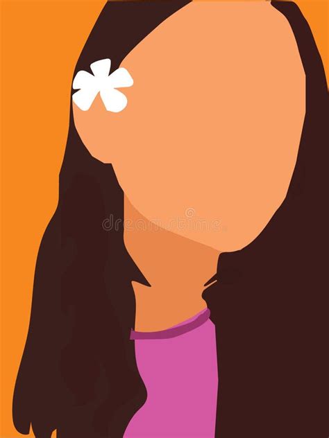 Girl Flat Character Vector Portrait Stock Vector Illustration Of Organ Face 259373416