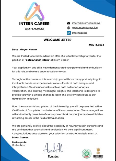 Gagan Kumar On Linkedin Interncareer Dataanalyst Datascience Datascientist Data Ai