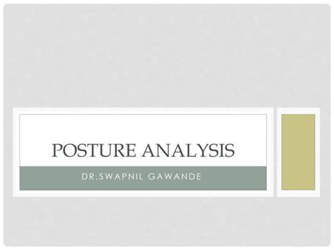 Posture Analysis Pptx