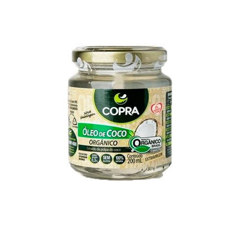 Copra Óleo De Coco Extra Virgem Orgânico 200ml