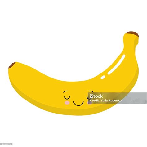 재미 행복 귀여운 행복 웃는 바나나 벡터 평면 만화 귀 엽 다 캐릭터 그림 아이콘입니다 흰색 배경에 고립입니다 과일에 대한 스톡 벡터 아트 및 기타 이미지 Istock