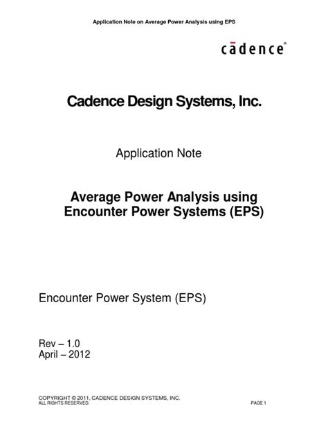 Average Power Analysis Eps Pdf Computer Engineering Electronic Engineering