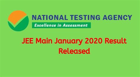 JEE Main January Result Released Check NTA Scores Now