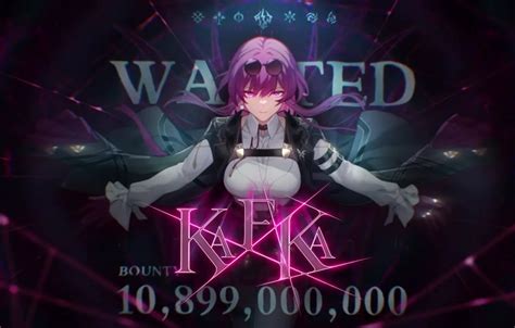 Обои взгляд поза награда нити Honkai Star Rail Kafka Хонкай Стар Рейл Кафка поимка