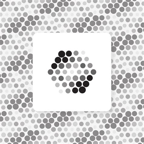 Premium Vector Halftone Hexagon Dots Repeating Pattern Of Vector