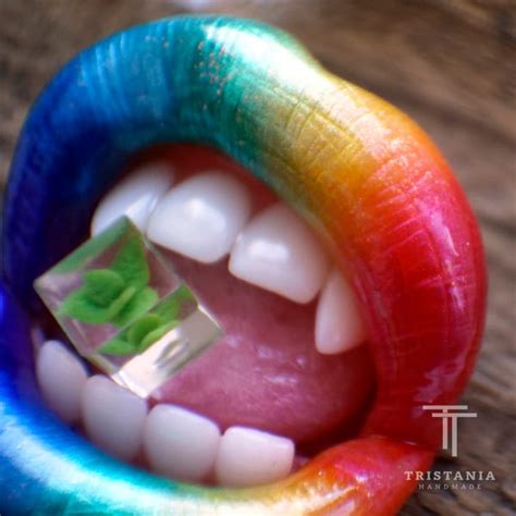 Rainbow Brooch Lips From Polymer Clay Inspire Uplift