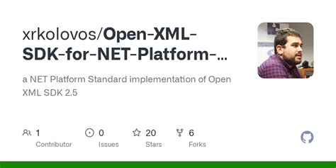 Github Xrkolovos Open Xml Sdk For Net Platform Standard A Net Platform Standard