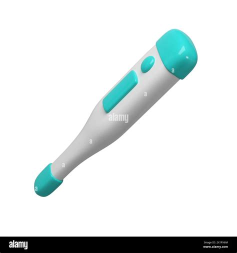 3d Medical Electronic Thermometer Icon Rendering Illustration Of Medical Diagnostic Instrument
