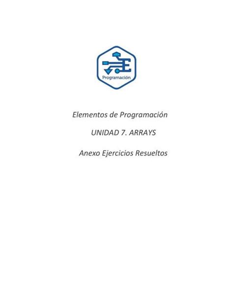 Ejercicios Resueltos Arrays Programacion Sofía Udocz