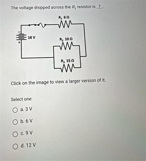 Solved The Voltage Dropped Across The R Resistor Is R Chegg Com