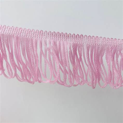 5cm Pink Soft Loop Fringe Kleins Haberdashery 5cm Pink Soft Loop Fringe Kleins Haberdashery
