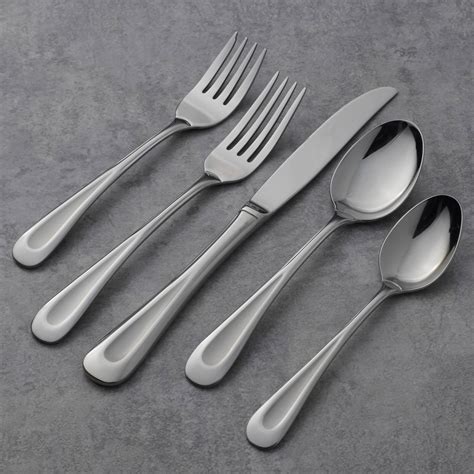 Oneida Silverware Identification Oneida Faceta 20 Pc 18 10 Stainless