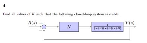 Solved Find All Values Of K Such That The Following Chegg