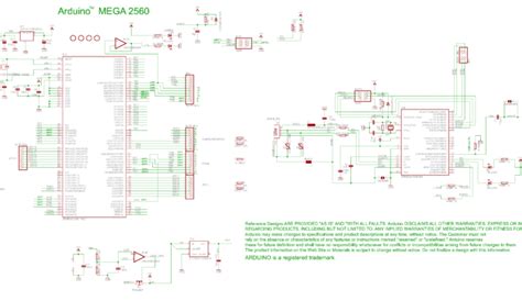 Электрическая схема Arduino Mega 2560 Rxtx Su