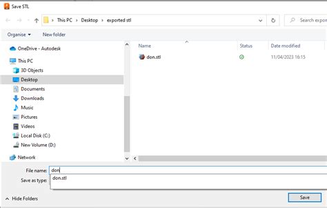 how to retain body name when exporting stl file from fusion 360