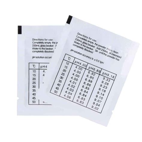 20pcs Set Ph Test Meter Measure Calibration Solution Ph Meter Ph Test Meter Buffer Powder 4 01 6