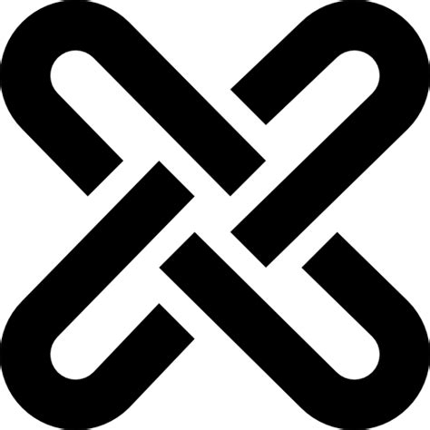 Interlocking Basic Rounded Filled Icon