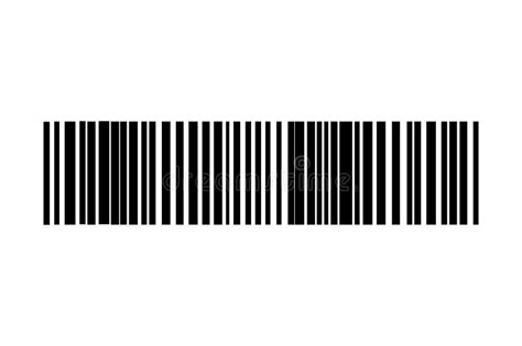 Barcode Isolated On White Background Code Stripes Sticker Stock Vector Illustration Of