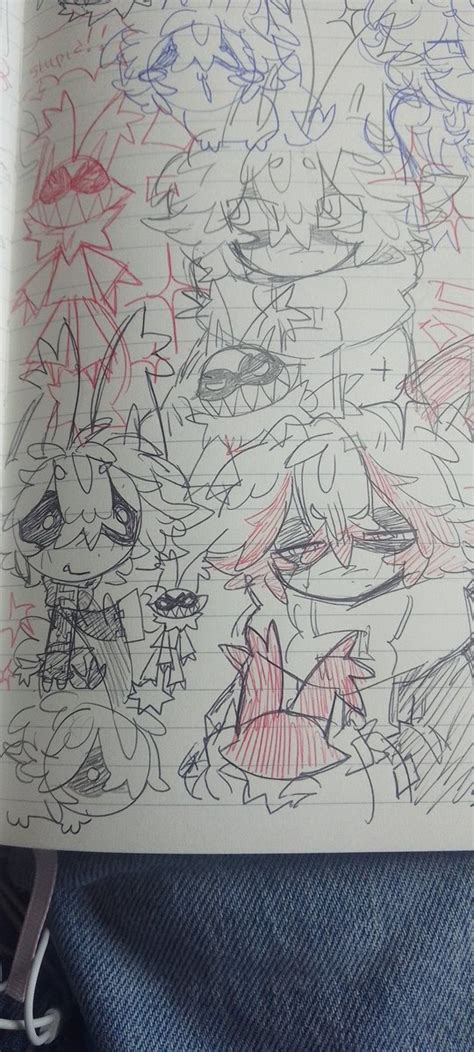 Fu And Hii Doodles I Did In School Bc It Was Boringg Af Gachitwt