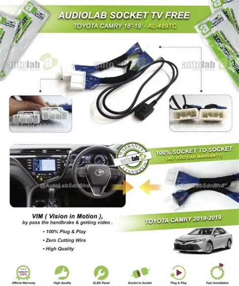 Toyota Camry Acv70 Xv70 2019 2020 2021 Tv Motion Bypass By Pass Monitor