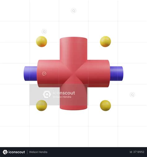 Plus Abstract Shape 3d Illustration Download In Png Obj Or Blend Format